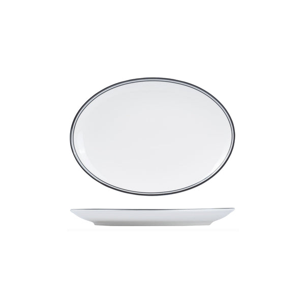 RAK Porcelain Nano Cru Black Oval Coupe Plate | Gift Boxes and Eco Food ...