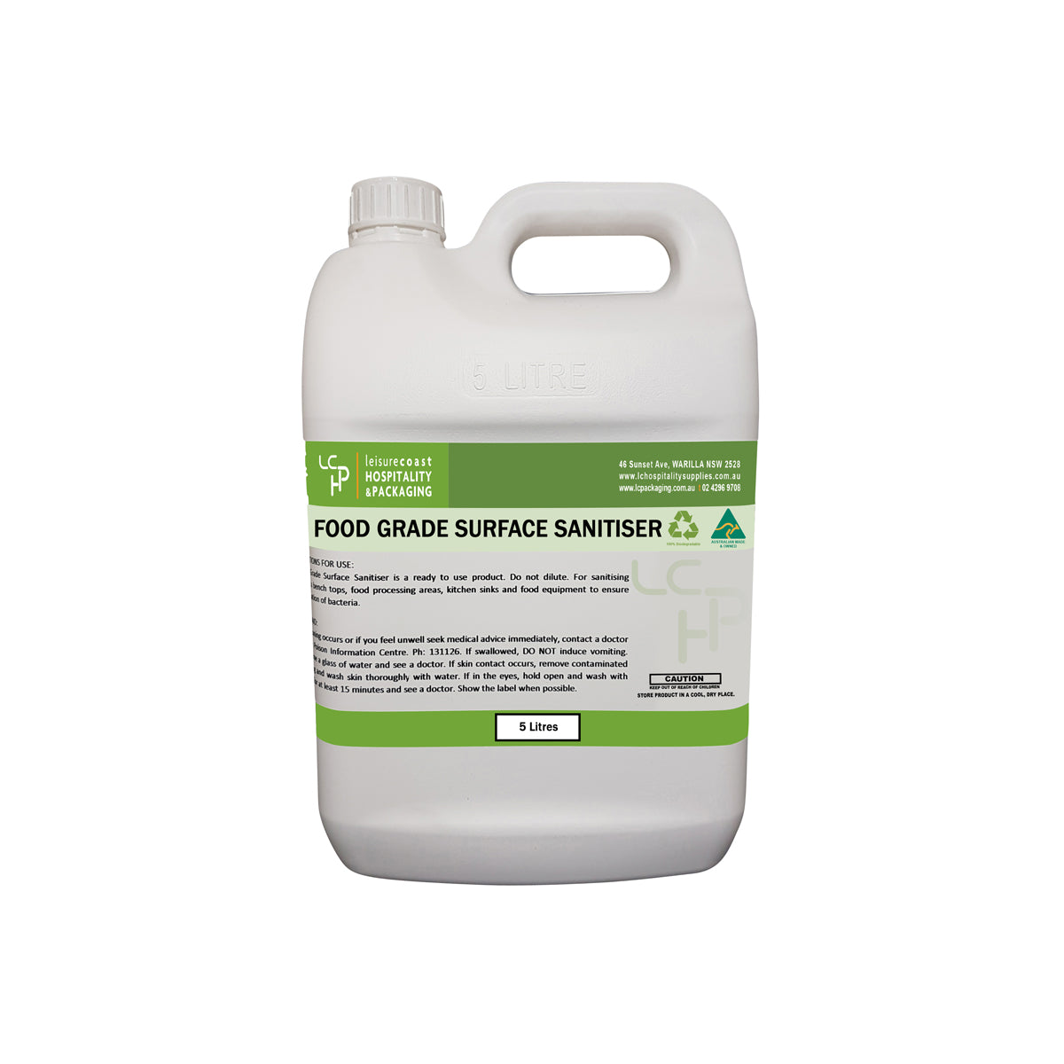 Leisure Coast Hospitality & Packaging | SURFACE SANITISER FOOD GRADE